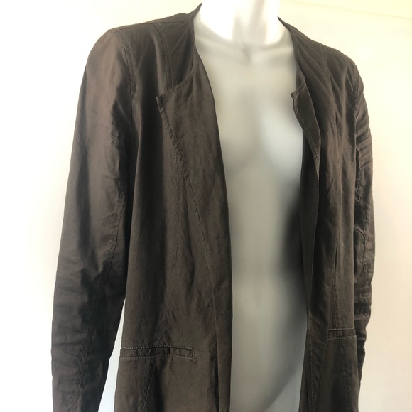 Eileen Fisher | Jackets & Coats | Eileen Fisher Open Front Linen Blend ...